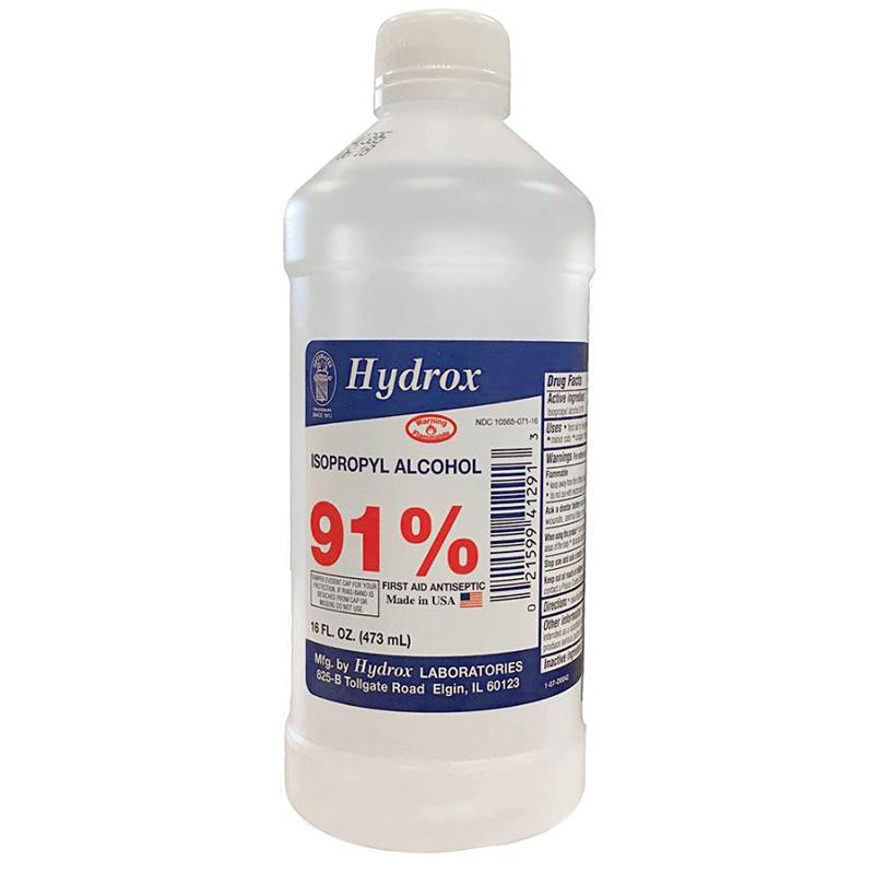 Hydrox 91% Isopropyl Alcohol, 16Oz | SME, Inc. USA
