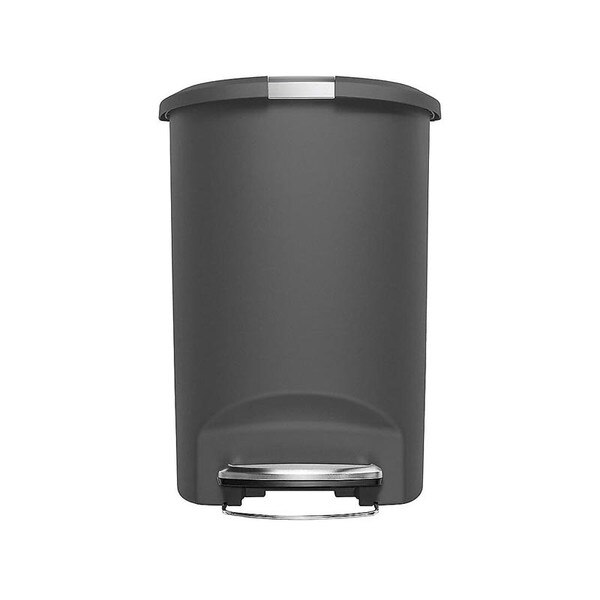 13 Gal. Indoor Step Trash Can, Grey Plastic | SME, Inc. USA