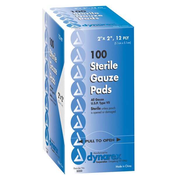 Sterile Gauze Pads, 12Ply (100/box) | SME, Inc. USA